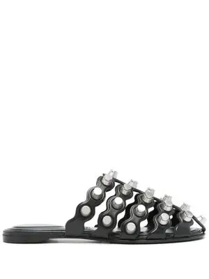 Alexander Wang Rexa Cage Slides - Black