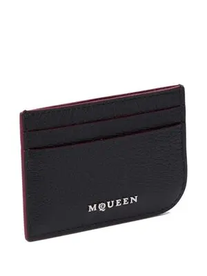 Alexander McQueen Leather Card Holder - Black