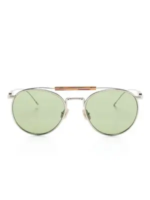 Brunello Cucinelli Pilot-frame Sunglasses - Silver
