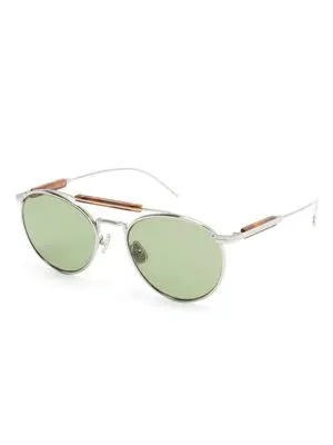 Brunello Cucinelli Pilot-frame Sunglasses - Silver
