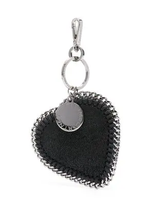Stella McCartney Heart-charm Keyring - Black
