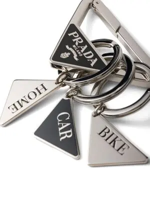 Prada Triangle Keyring