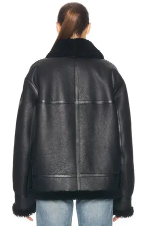 Saint Laurent Leather Bomber Jacket