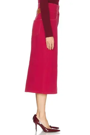 FRAME X Carolina Herrera Corset Midi Skirt