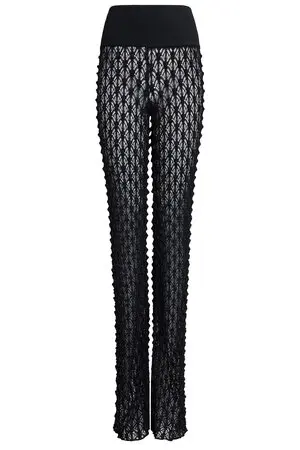 Alaïa Lace Flare Pant - Noir Alaia