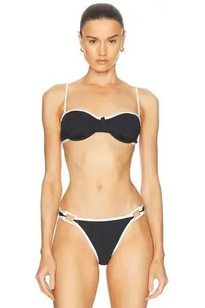 Solid & Striped Underwire Swimsuits