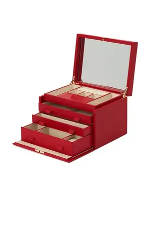 Wolf Palermo Large Jewelry Box - Red