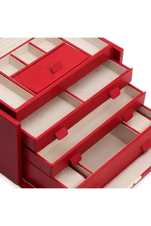 Wolf Palermo Large Jewelry Box - Red