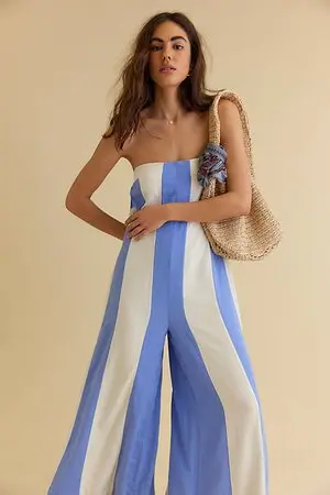 Free People Striped Jumpsuits