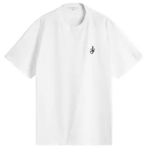 JW Anderson Jersey Anchor Embroidery T-shirt - White
