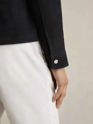 REISS Belle Suede Shirt Jacket