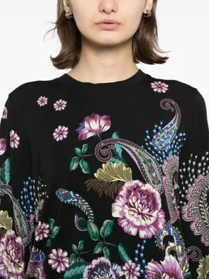 Johnny Was Janie T-shirt - Black