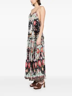 Farm Rio Pleated Sleeveless Dress