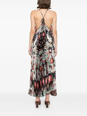 Farm Rio Pleated Sleeveless Dress