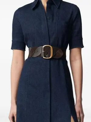Altuzarra Twist Braid Belt - Brown