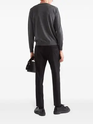 Prada Wool Extra-slim Fit Trousers