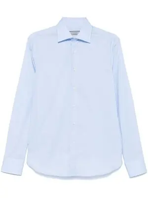 Canali Poplin Shirt - Blue