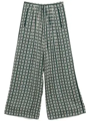 FORTE_FORTE Geometric-print Trousers