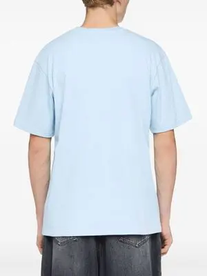 JW Anderson Logo-embroidered Cotton Shirt - Blue