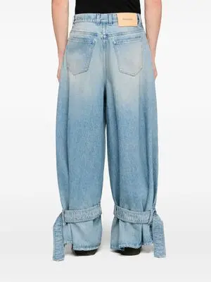JW Anderson Buckled Cuff Wide Leg Jeans