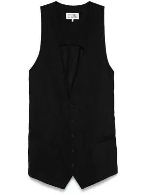 Maison Margiela Button Detailed Vests For Women