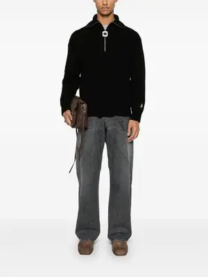 JW Anderson Half-zip Sweater - Black