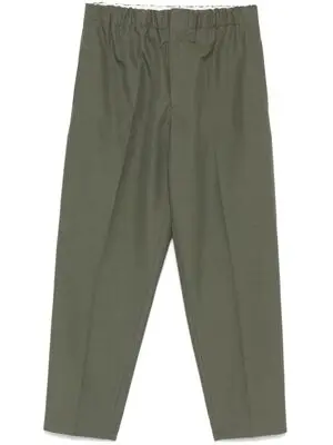 JIL SANDER Tapered Trousers - Green
