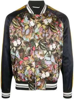 Valentino Garavani Butterfly-print Bomber Jacket