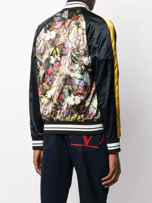 Valentino Garavani Butterfly-print Bomber Jacket