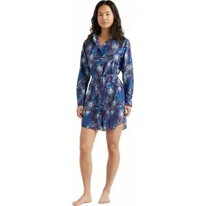 Vilebrequin Eyes Of The Wind Printed Shirt Dress - Minuit