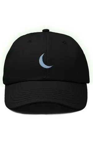 DALIX Moon Baseball Cap - Black