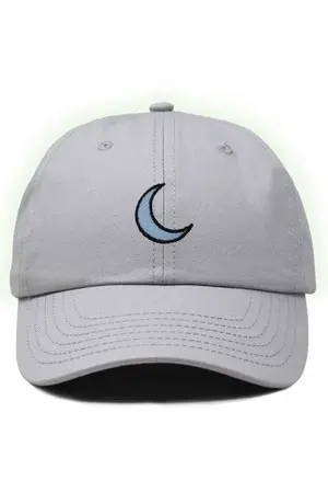 DALIX Moon Baseball Cap - Gray