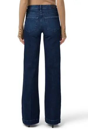 Paige Leenah High-waist Wide-leg Jeans - Praline