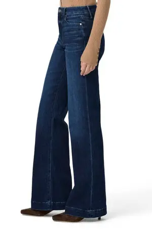 Paige Leenah High-waist Wide-leg Jeans - Praline