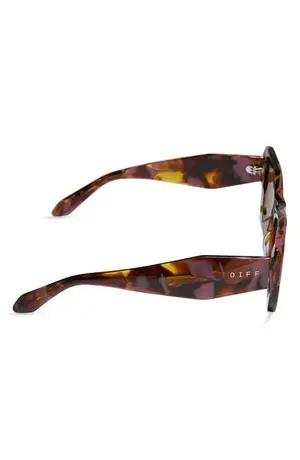 DIFF Aura 51mm Cat Eye Sunglasses - Brown