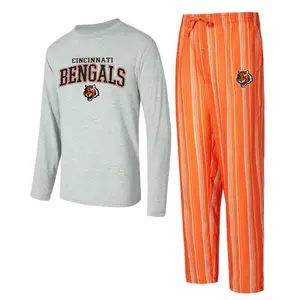 CONCEPTS SPORT Cincinnati Bengals Petition Long Sleeve T-shirt & Pants Sleep Set