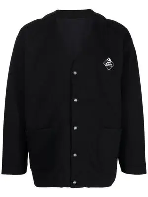 WHITE MOUNTAINEERING Logo-patch Cardigan