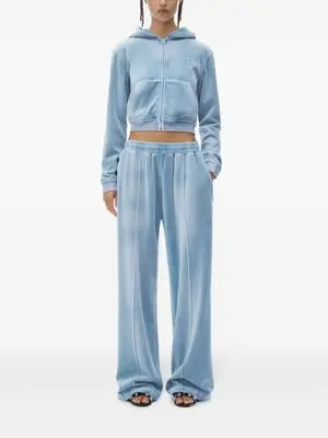 Alexander Wang Velvet Track Pants - Blue