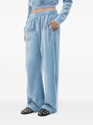Alexander Wang Velvet Track Pants - Blue