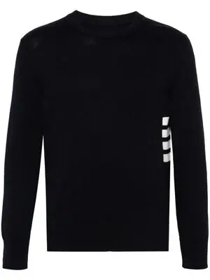 Thom Browne 4-bar Cotton Jumper - Blue
