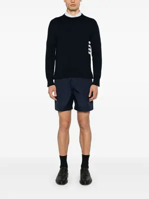 Thom Browne 4-bar Cotton Jumper - Blue