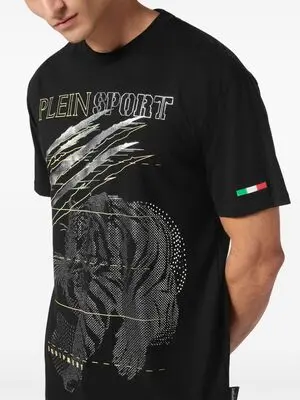 PLEIN SPORT Tiger-motif T-shirt