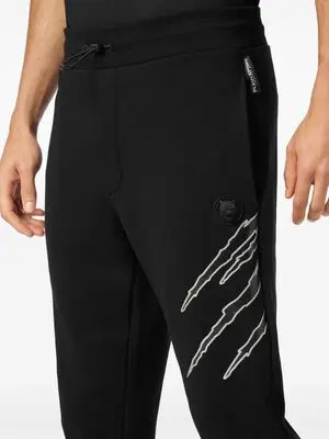 PLEIN SPORT Graphic-print Track Pants - Black