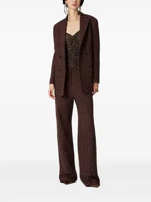 Missoni Zigzag Patterned Blazer - Brown
