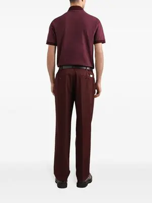 Dolce & Gabbana Logo-plaque Polo Shirt - Red