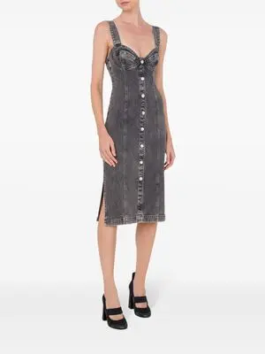 Moschino Denim Midi Dress - Grey