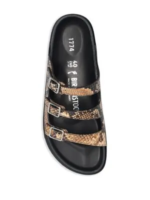 BIRKENSTOCK Florida Buckled Slides - Neutrals