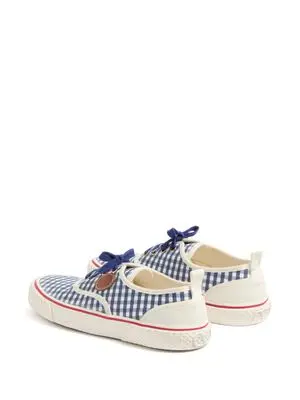 Valentino Garavani Vichy Check-print Sneakers - Blue