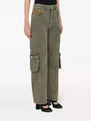 Moschino Straight-leg Cargo Jeans - Green