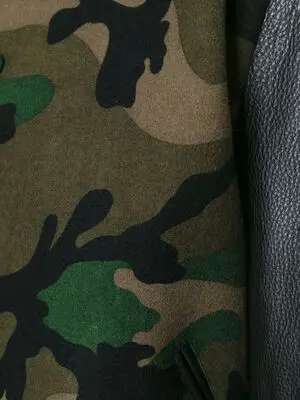 Valentino Garavani Rockstud Camouflage Bomber Jacket